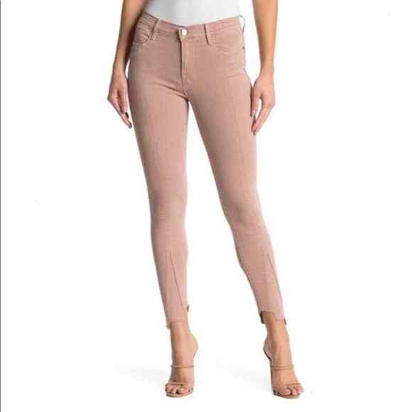 Frame Denim | Jeans | Frame Dusty Rose Seamed Split Raw Hem Le High ...